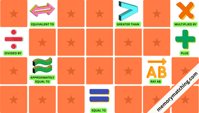 Math Symbols Matching Game for Kids – Free Online