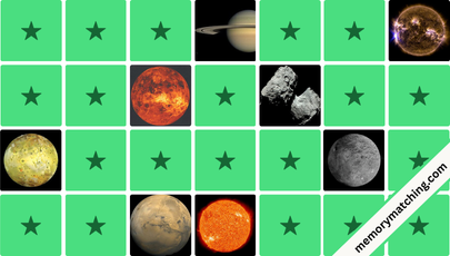 Play Free Solar System Memory Game - Match Solar System Pairs