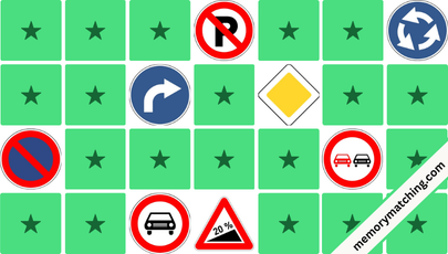 Traffic Signs Matching Game for Kids – Free Online
