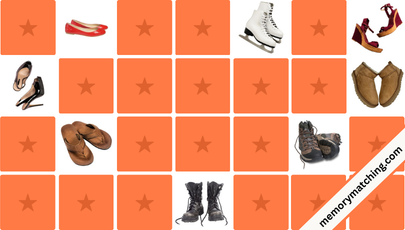 Types of Shoes Matching Game for Seniors – Free Online